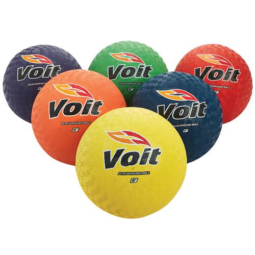 Voit Dodgeball and Kickball Set of 6 Multicolored Balls - Gear Up Sports